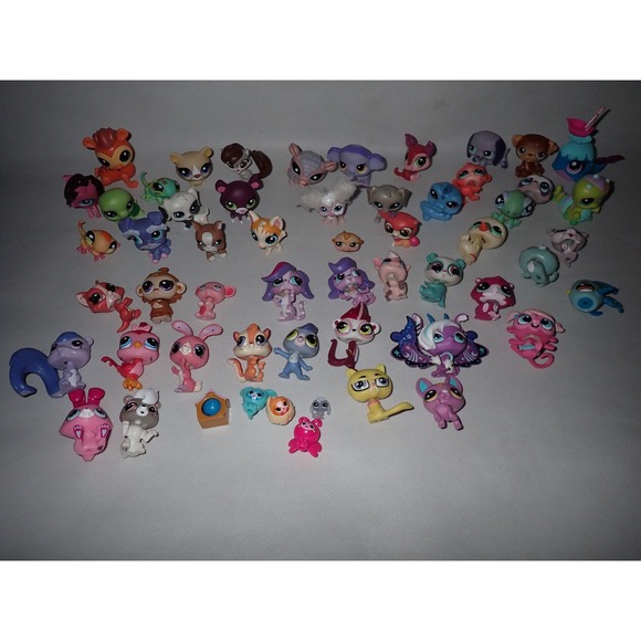 Hasbro | Toys | Huge Lot Littlest Pet Shop Lps Horse Dog Cat Fish ...